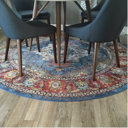 Charlton Home® Raabe Oriental Blue/Rose/Orange Area Rug & Reviews | Wayfair