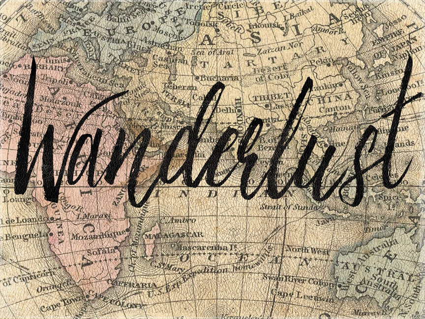 Buy Art For Less Global Chic Wonderlust World Map by Beth Albert ...