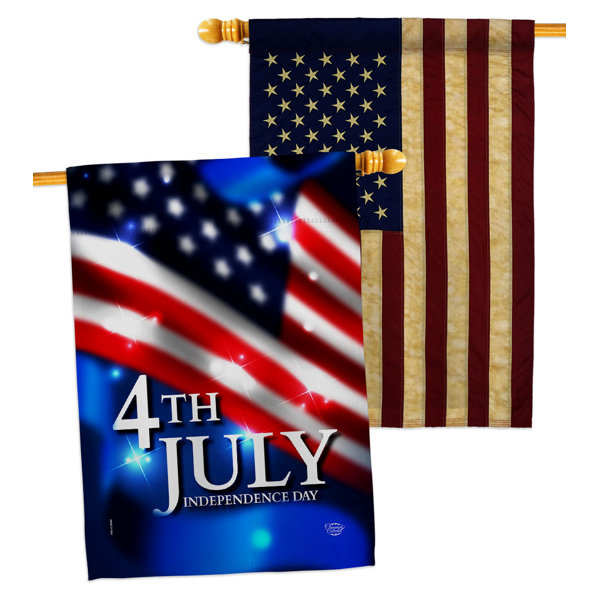 Ornament Collection July 4Th House Flags Pack Fourth Of Patriotic Yard ...