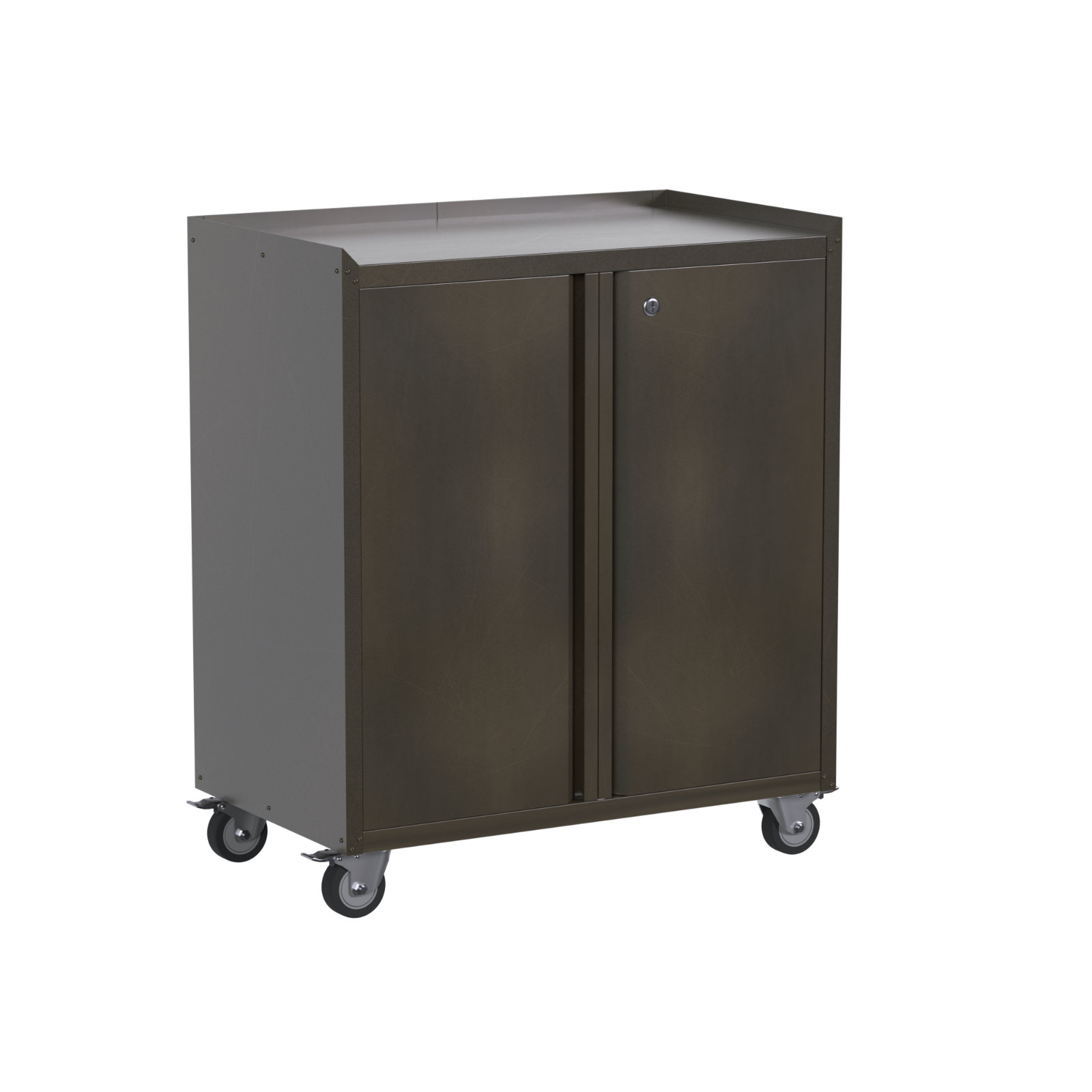 Ebern Designs Bangkok 35" H x 30" W x 18" D Rolling Metal Garage Storage Cabinet | Wayfair