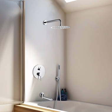 Dyconn Faucet Pressure-Balanced Complete Shower System with Rough-in ...