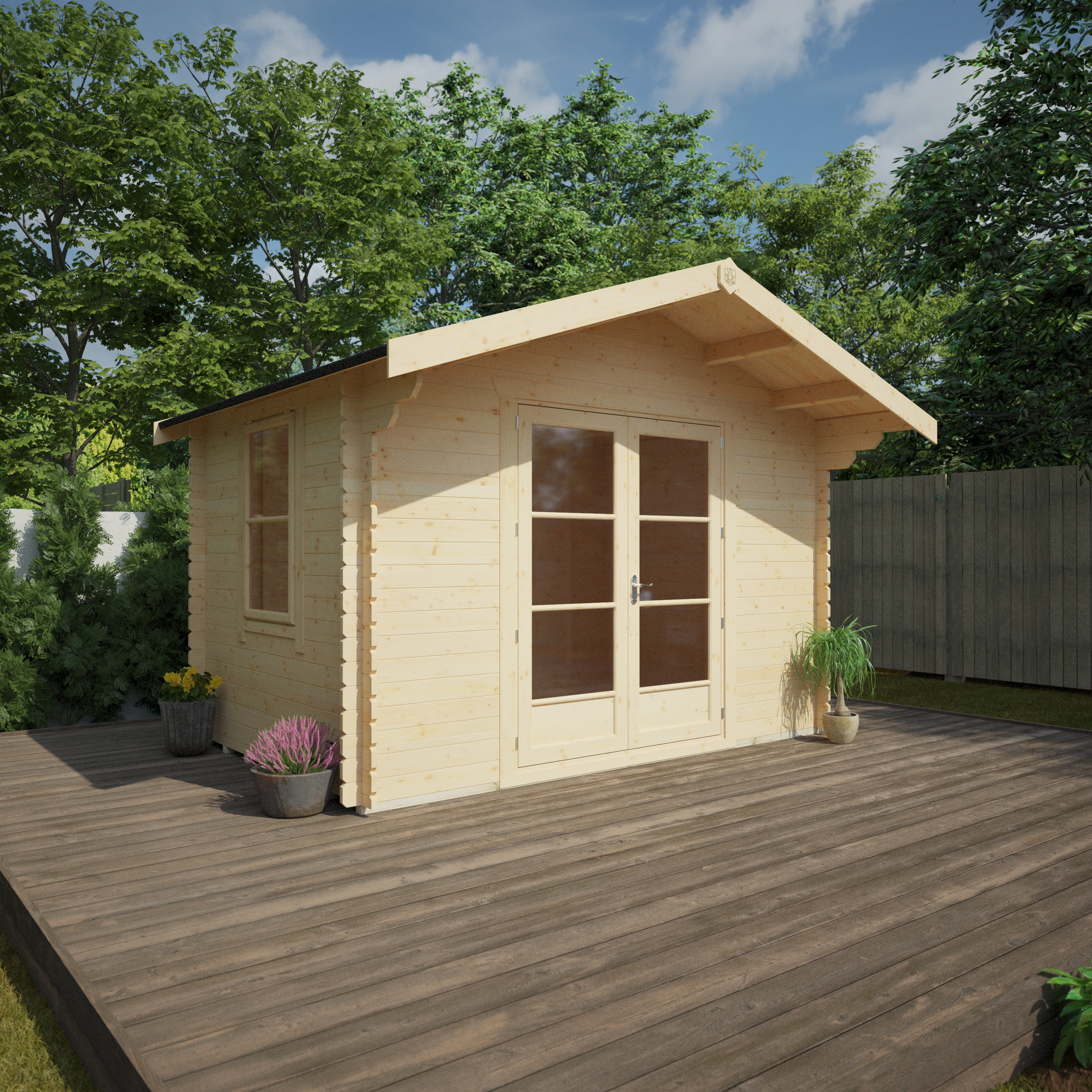 Tiger Sheds The Panthera Tongue & Groove Log Cabin 8x12w | Wayfair.co.uk