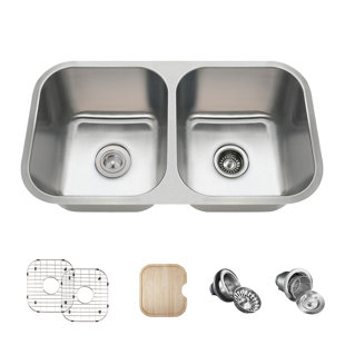 Wayfair | Double Undermount Kitchen Sinks You'll Love in 2022