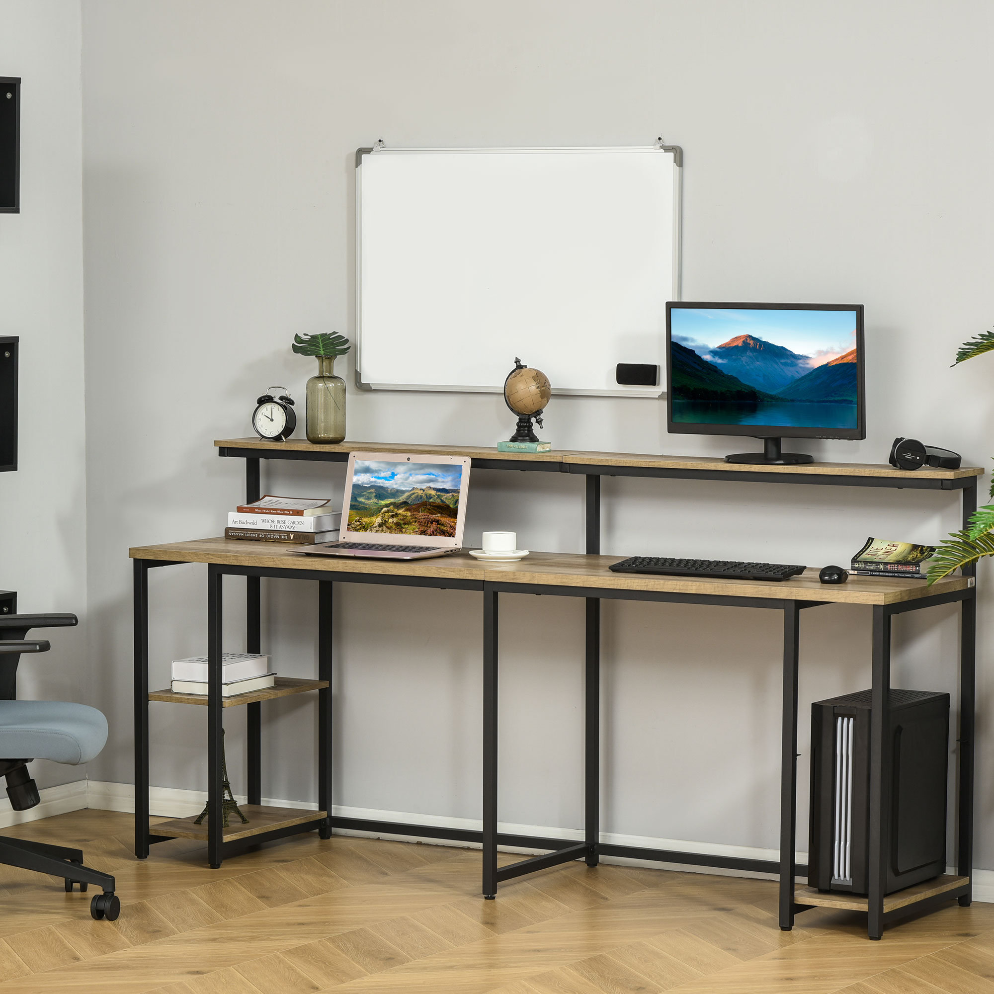 Latitude Run® 2 Person Home Office Gaming Desk | Wayfair