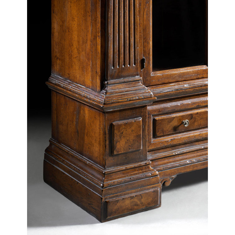 David Michael Solid Wood Library Bookcase with Drawers | Perigold