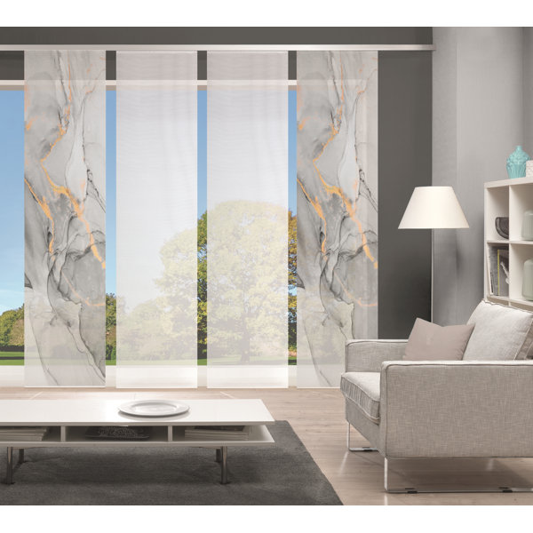 Ebern Designs Patria Track Insert Semi Sheer Sliding Panel | Wayfair.co.uk