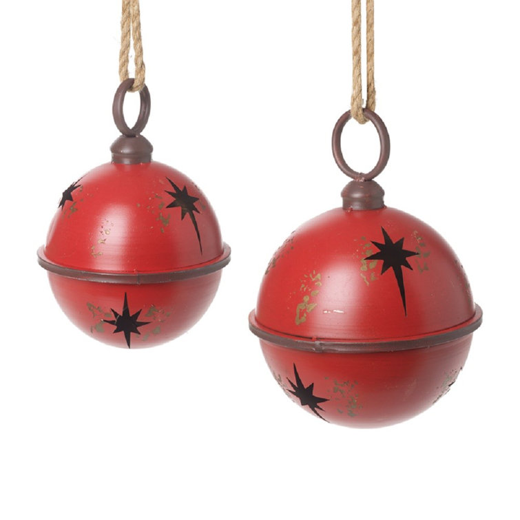 The Seasonal Aisle Hanging Red Bells Set | Wayfair.co.uk