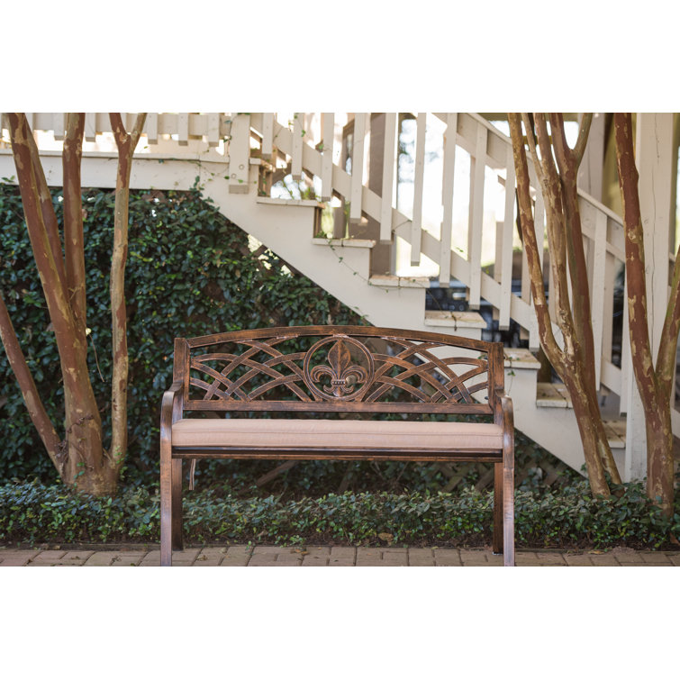 Fleur De Lis Living Michelle Metal Garden Bench & Reviews - Wayfair Canada