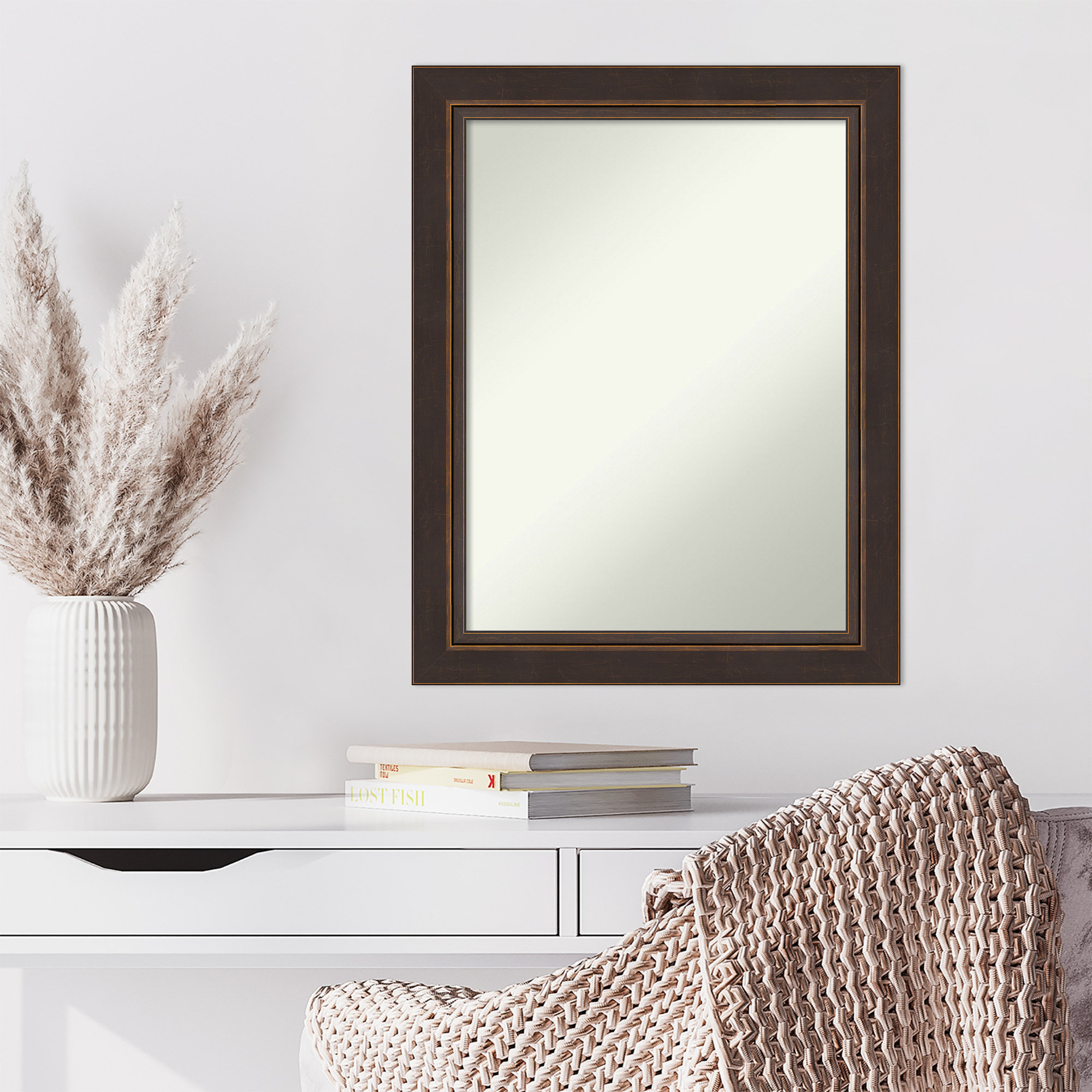 Lark Manor Annalyse Solid Wood Wall Mirror | Wayfair