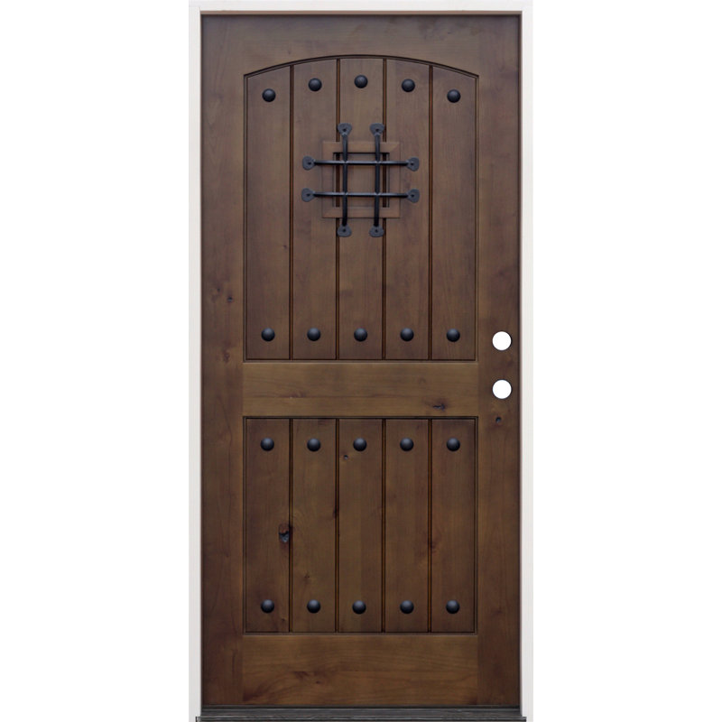CreativeEntryways Rustic Alder Prehung Front Entry Door & Reviews | Wayfair