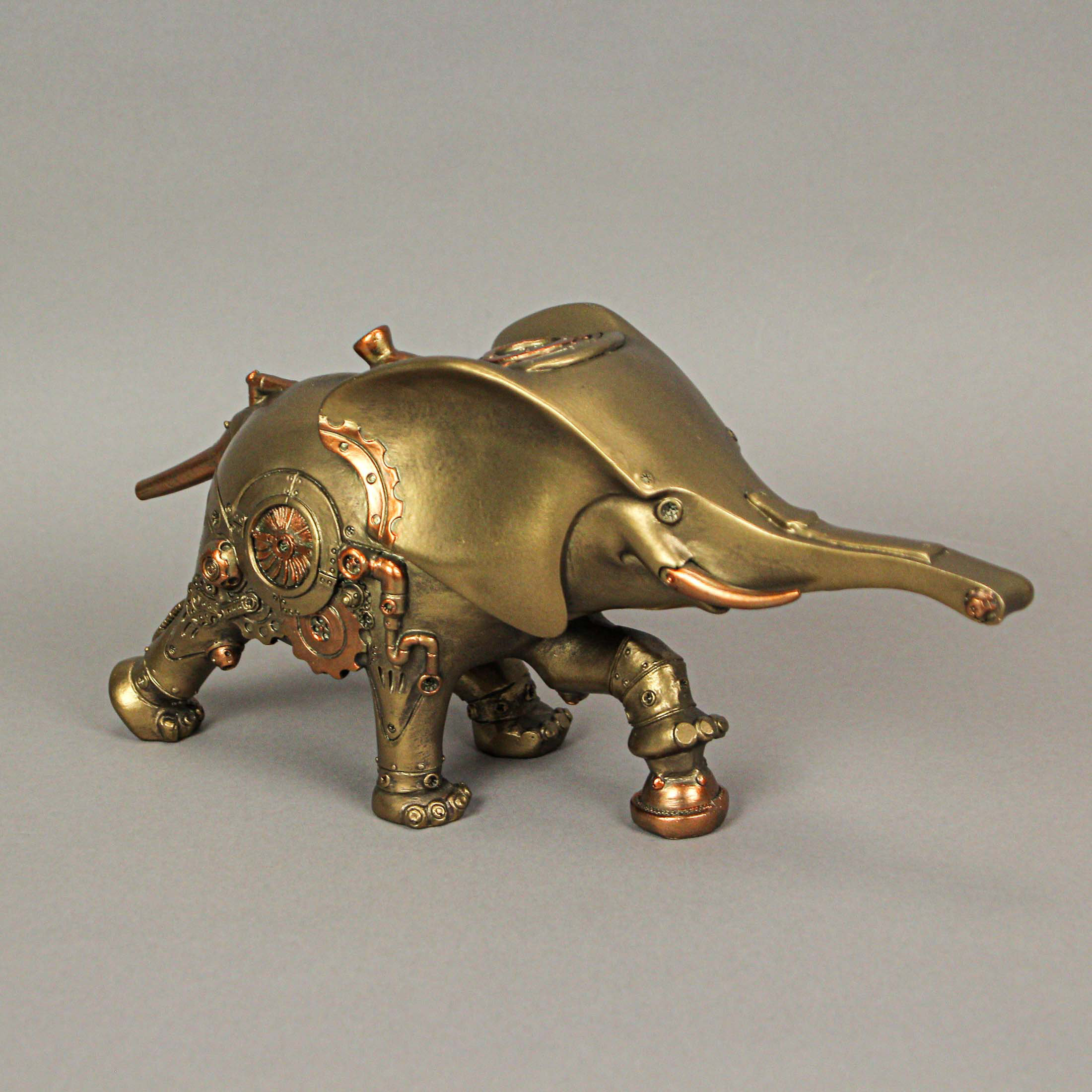 Bungalow Rose Resin Steampunk Elephant Figurine | Wayfair