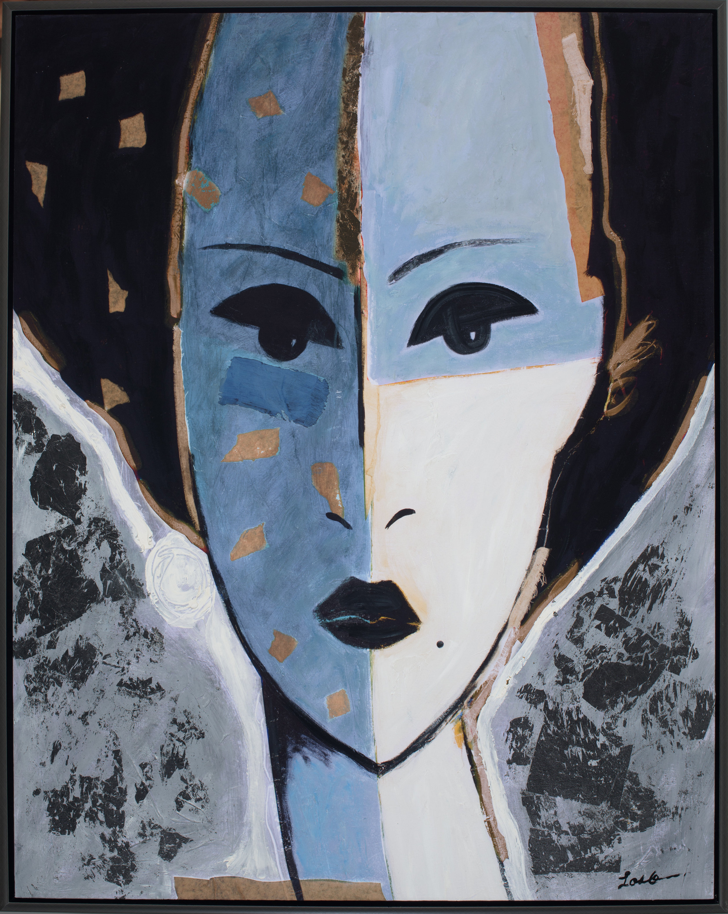 RFA Decor Larry Laslo Madam X-Blue by Larry Laslo - Painting on Canvas ...