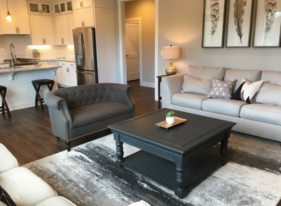 Glam Living Room Design Photo by House of Hampton