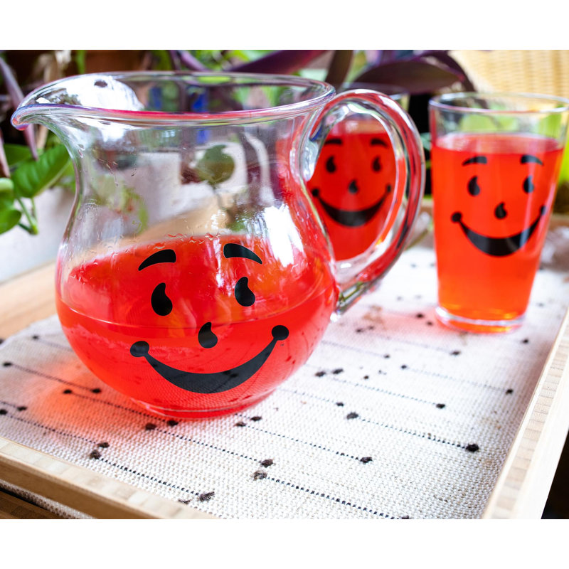 Toynk Kool-aid Man Glass Pitcher and Two Pint Glasses Set | Wayfair