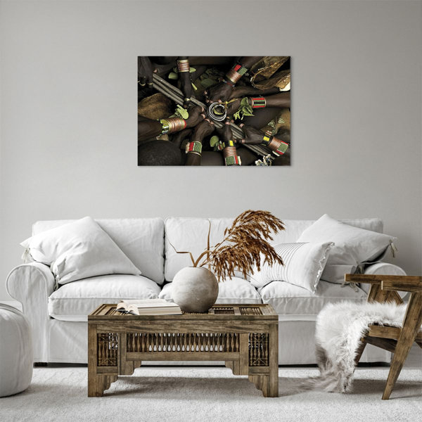 Ebern Designs Ethiopia Ritual Tribe - Wrapped Canvas Photograph ...