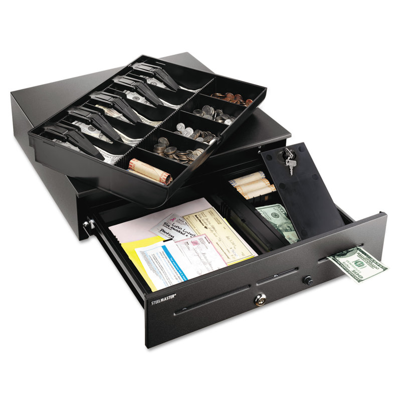 Steelmaster High-Security Cash Drawer with Key Lock | Wayfair