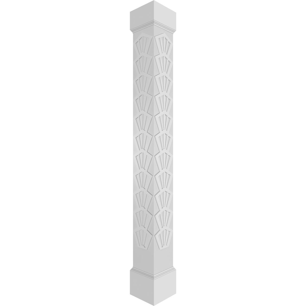 PCI Enterprises Craftsman Classic Square Non-Tapered Coastal Fretwork ...