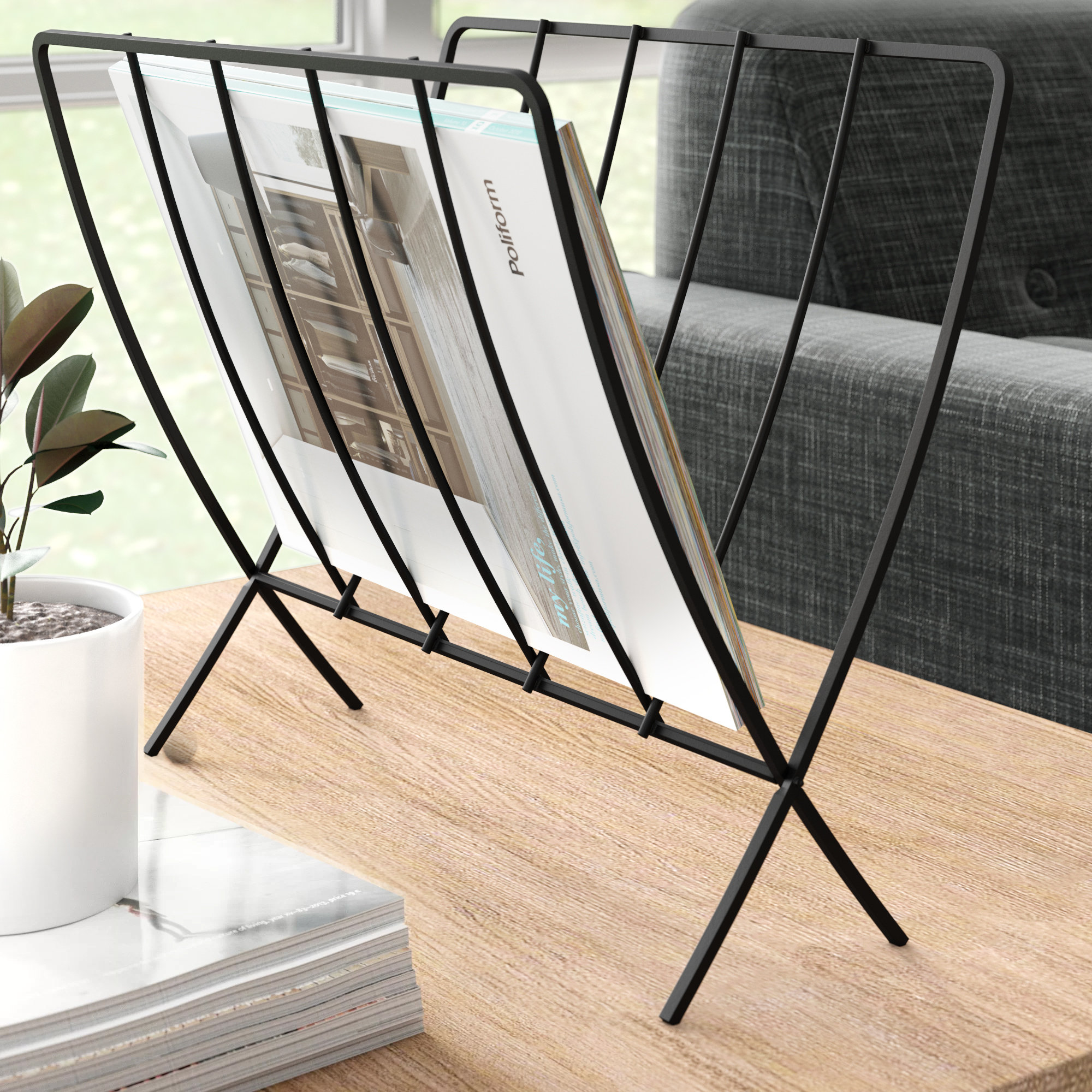 Ebern Designs Sariyha Folding Magazine Rack & Reviews | Wayfair