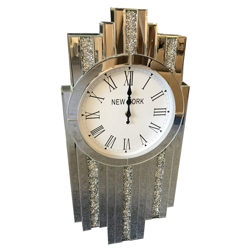 Canora Grey Larissa Mirrored and Crushed Diamante Crystal Art Deco ...