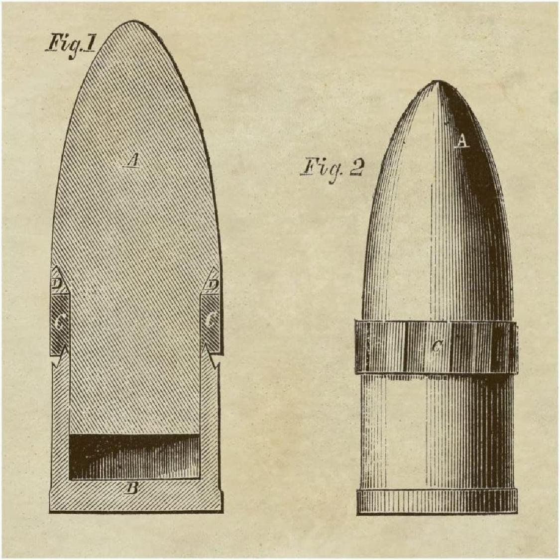 August Grove® Inventions Improved Artillery Shell-Giclee On Pape ...