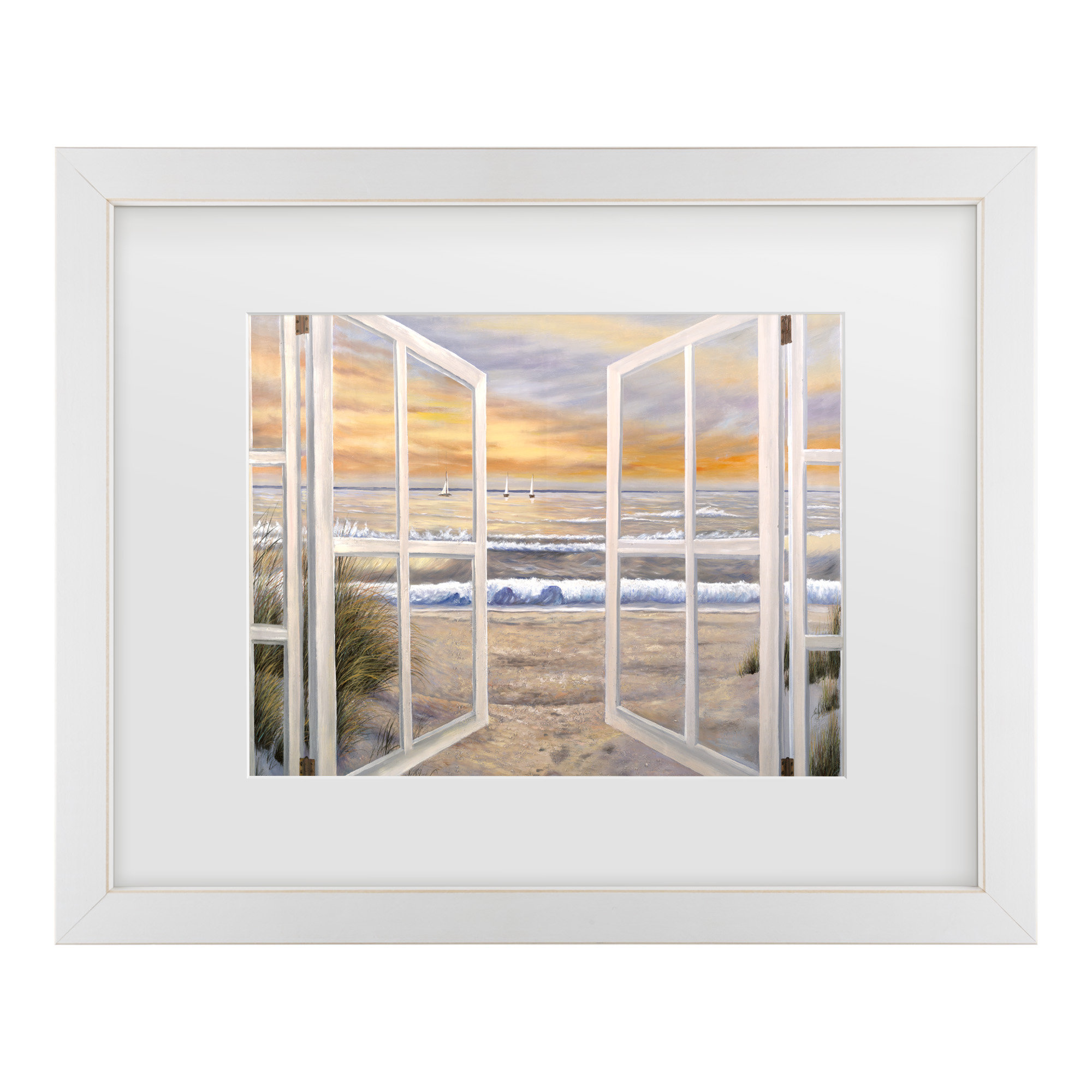 Rosecliff Heights Elongated Window On Canvas by - Picture Frame Graphic ...