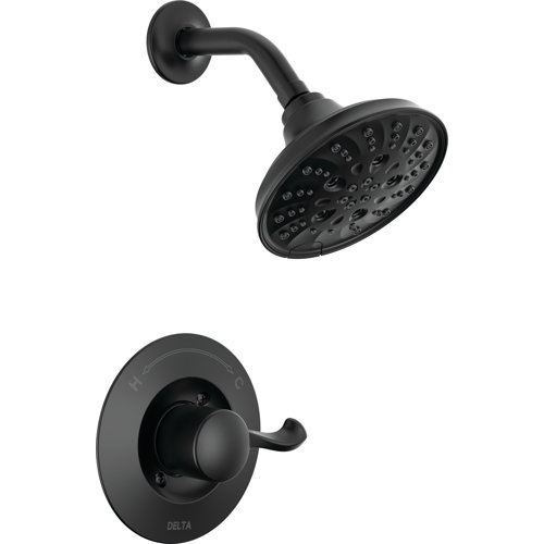 Delta Esato Shower Faucet with Rough-in Valve and H2Okinetic Technology ...
