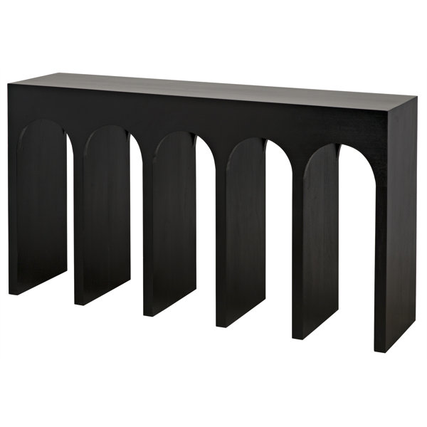 Noir Bridge 59'' Solid Wood Console Table | Wayfair