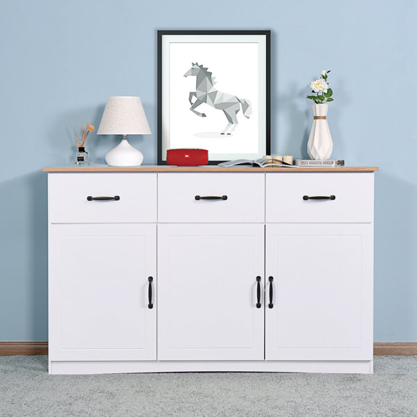 Highland Dunes Horfield 53.15'' Wide 3 Drawer Sideboard | Wayfair