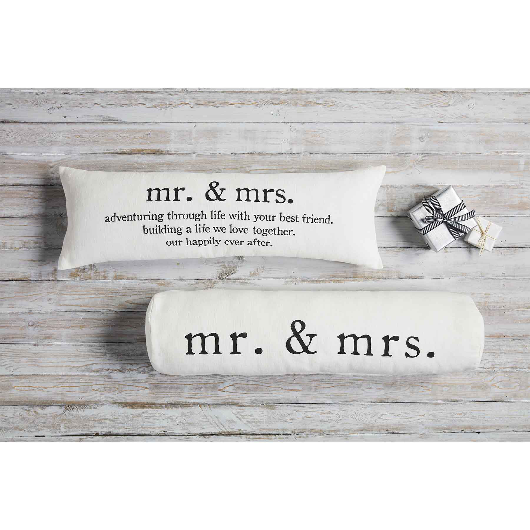 Mud Pie™ Mr. And Mrs. Definition Wedding Pillow | Wayfair
