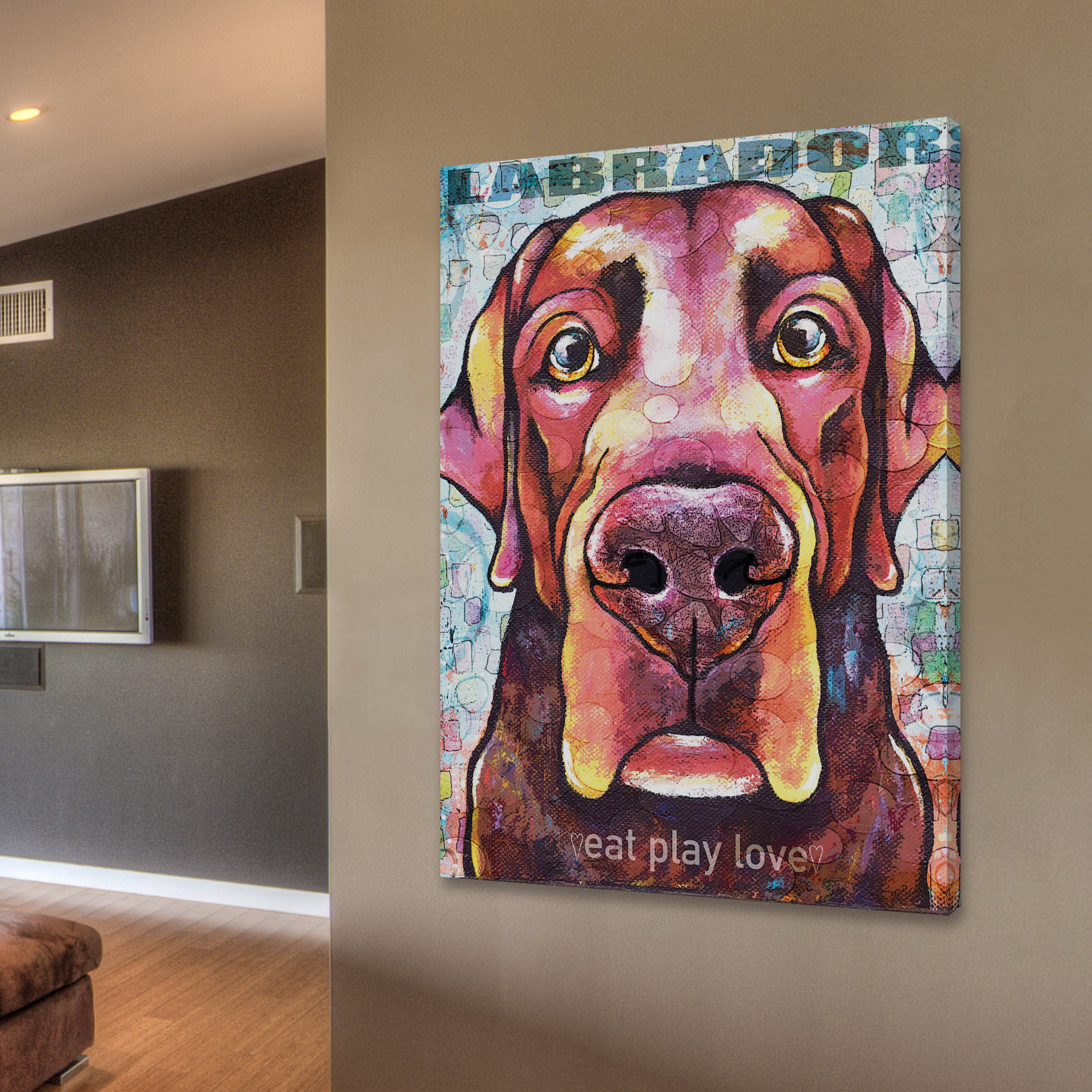 Marmont Hill Labrador Pop Art by Stephanie Gerace - Wrapped Canvas ...