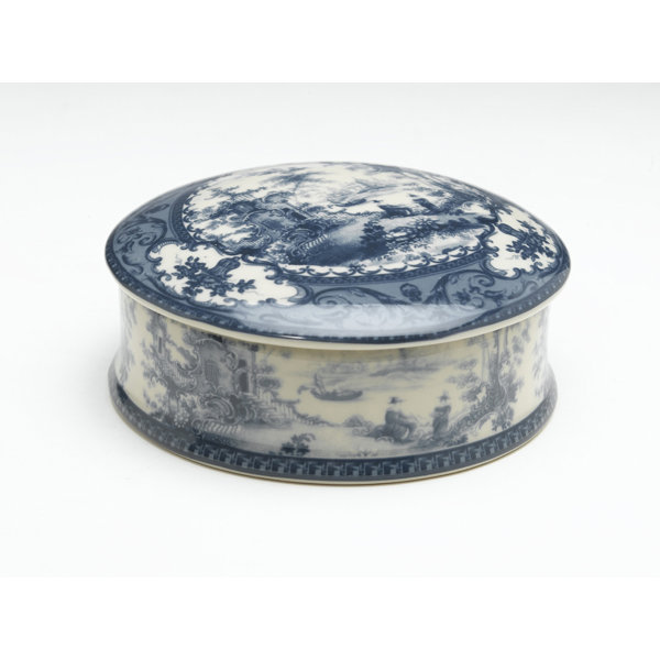 AA Importing Round Porcelain Decorative Box & Reviews | Wayfair