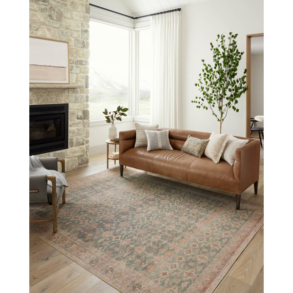 Angela Rose x Loloi Aubrey Aqua / Sand Area Rug | Wayfair