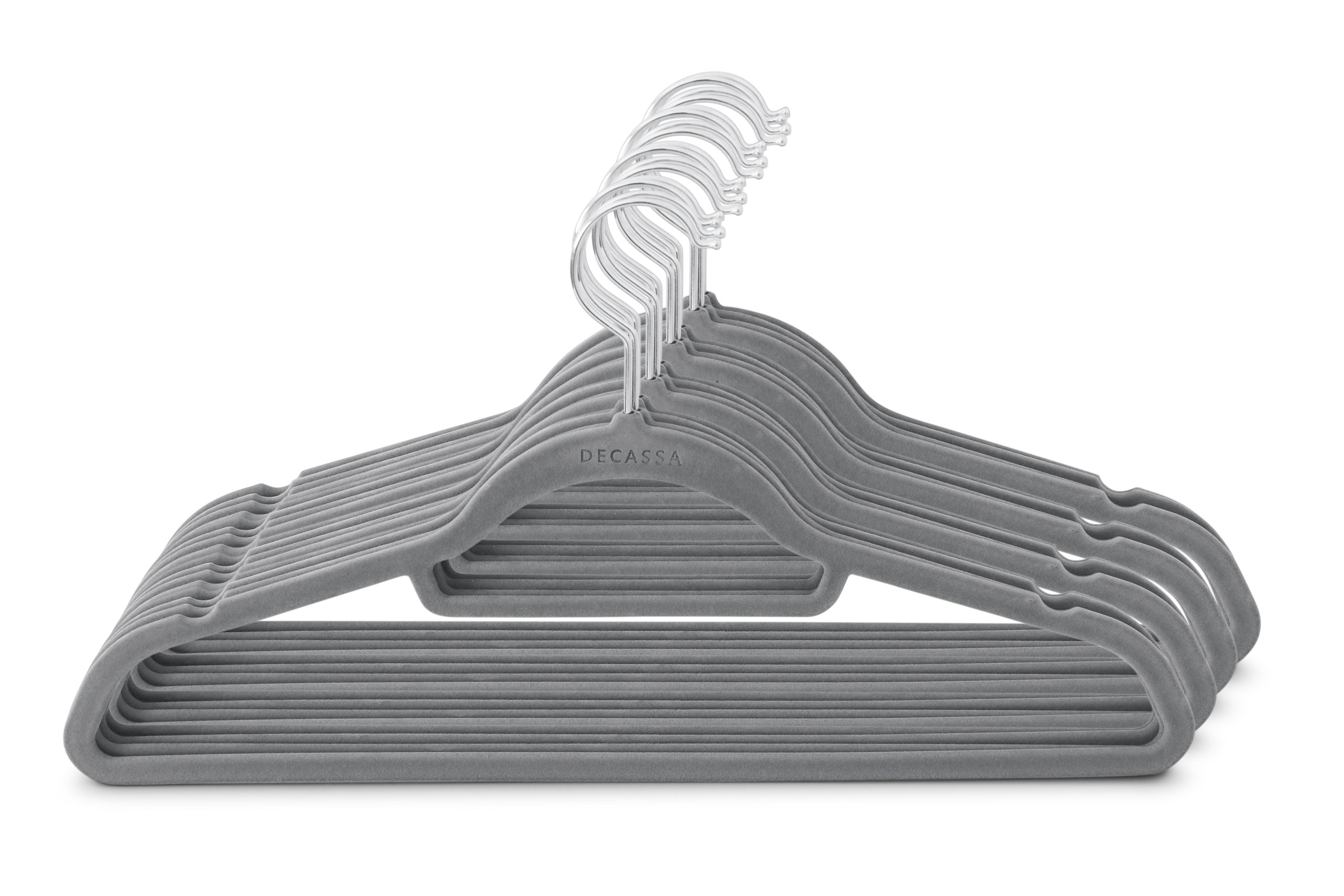 DECASSA Heavy Duty Velvet Hangers | Wayfair.co.uk