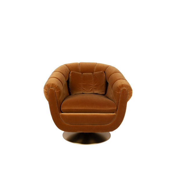 Dutchbone Member Upholstered Swivel Accent Chair | Wayfair