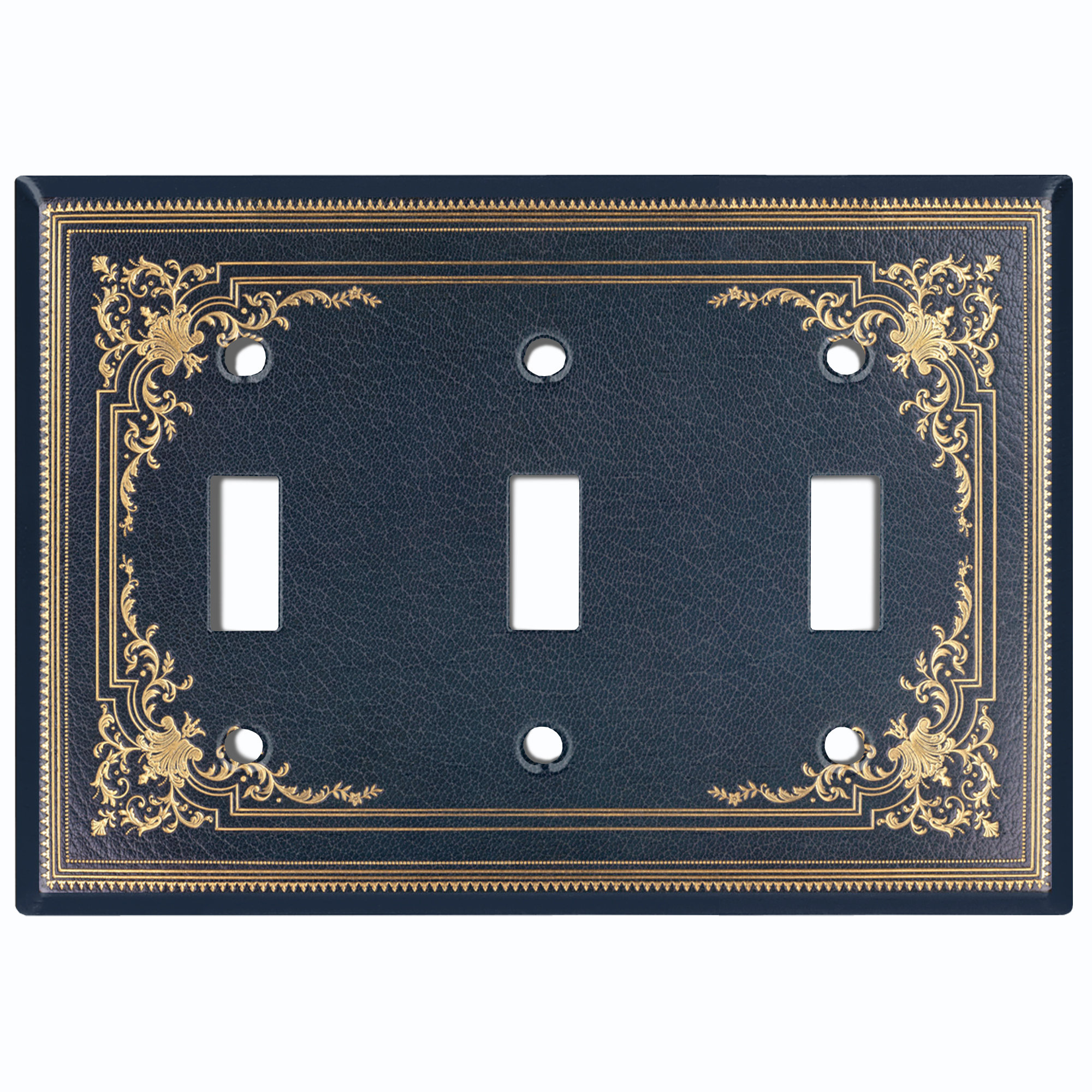 WorldAcc 3-Gang Toggle Light Switch Wall Plate | Wayfair