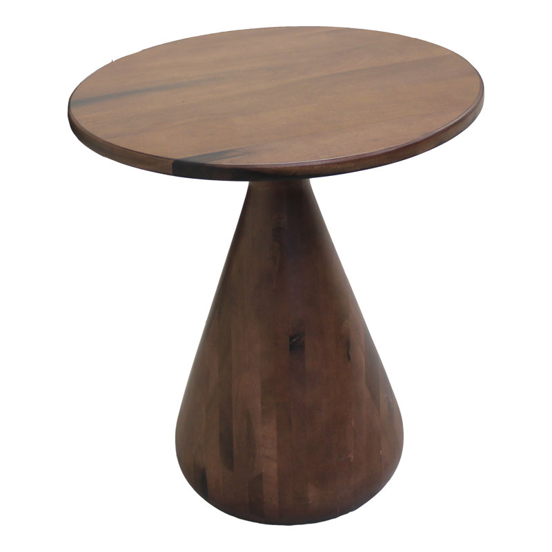 Loon Peak® Erni 22'' Tall Solid Wood Block End Table | Wayfair