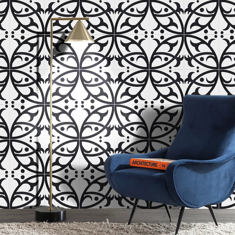 Moroccan Mosaic Tile House Hocima 8" x 8" Cement Patterned Wall & Floor ...