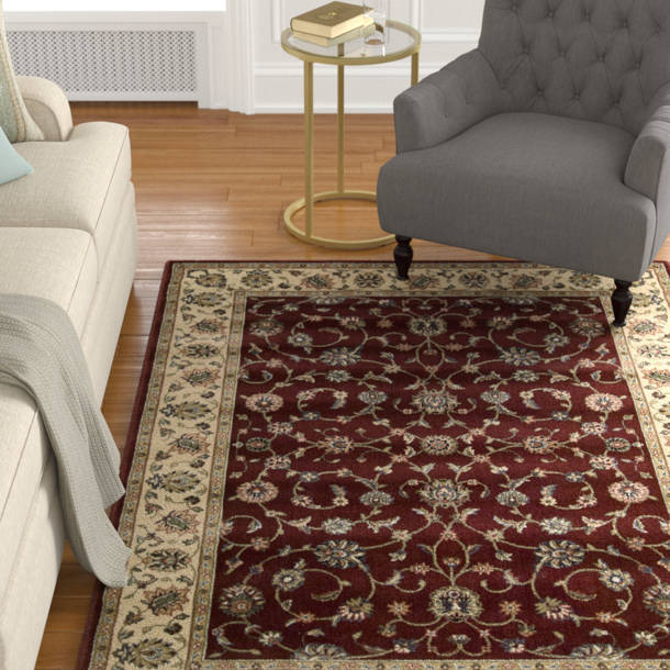 Astoria Grand Bayhills Brown/Burgundy Rug | Wayfair