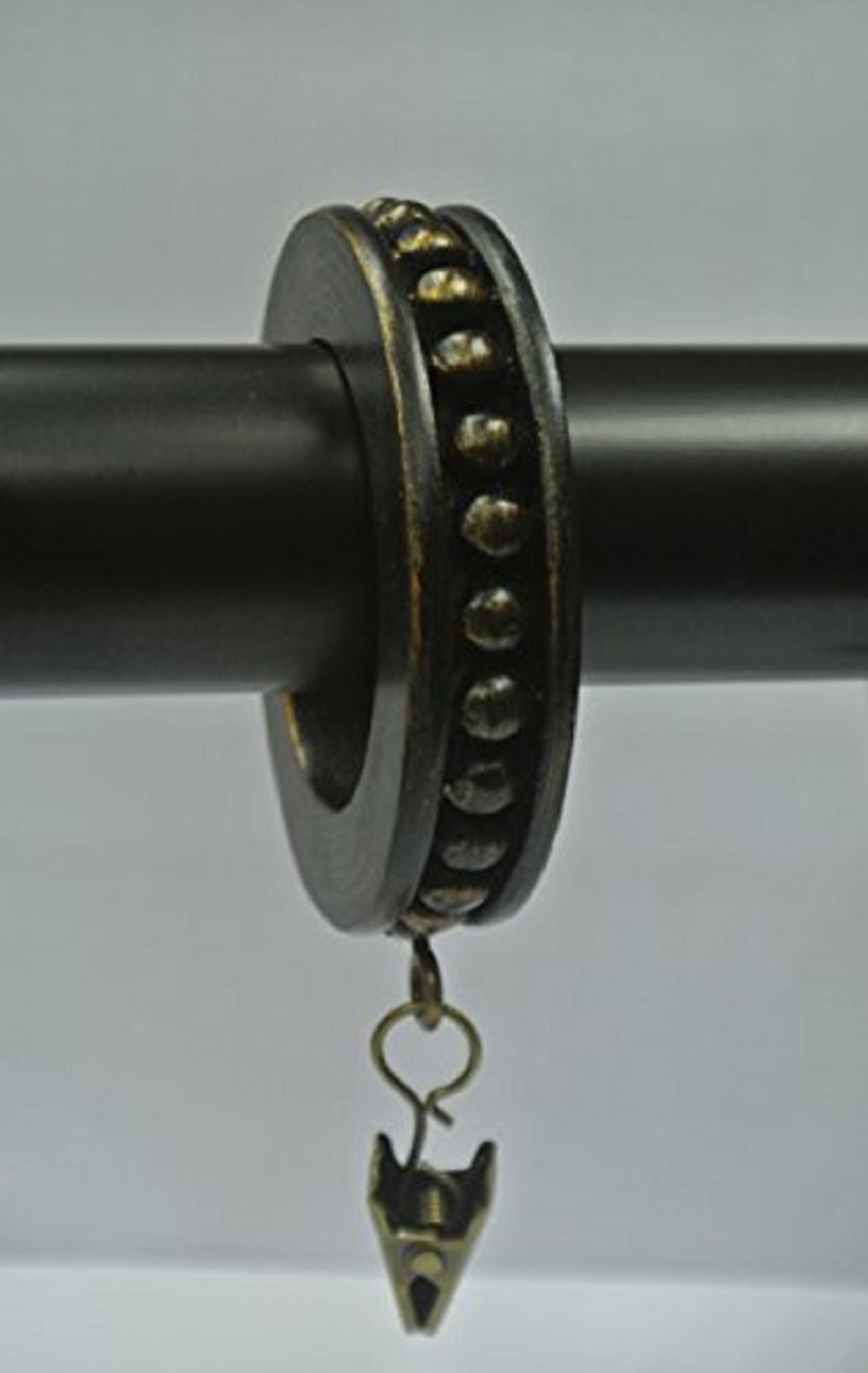 Canora Grey Speight Beaded Edge Designer Curtain Ring | Wayfair