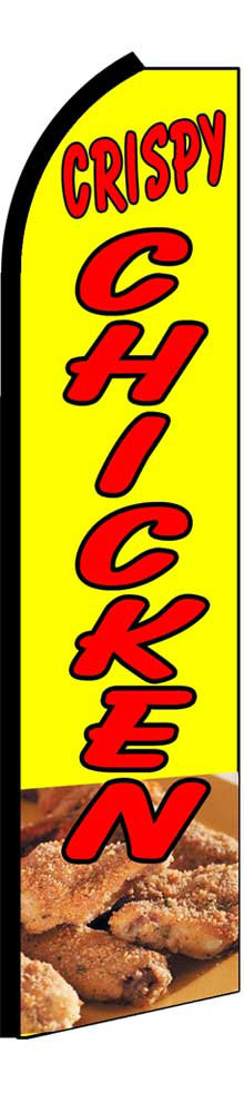 NeoPlex Crispy Chicken Polyester 138 x 38 in. Feather Banner | Wayfair