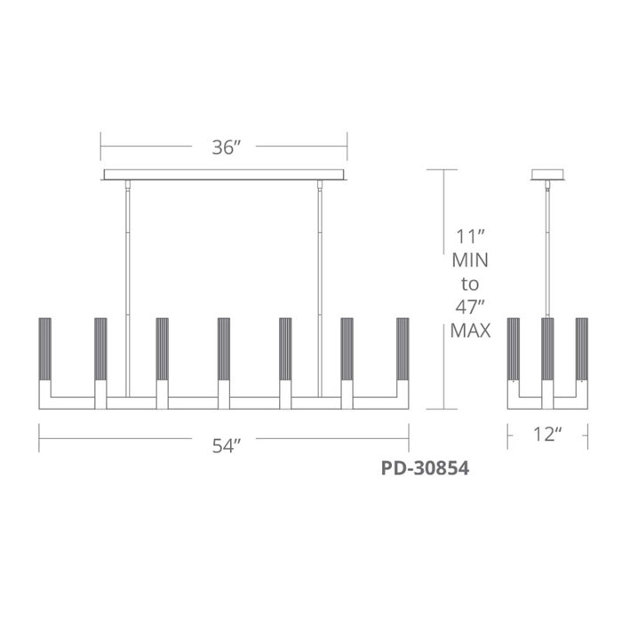 Modern Forms 12 - Light Chandelier | Perigold