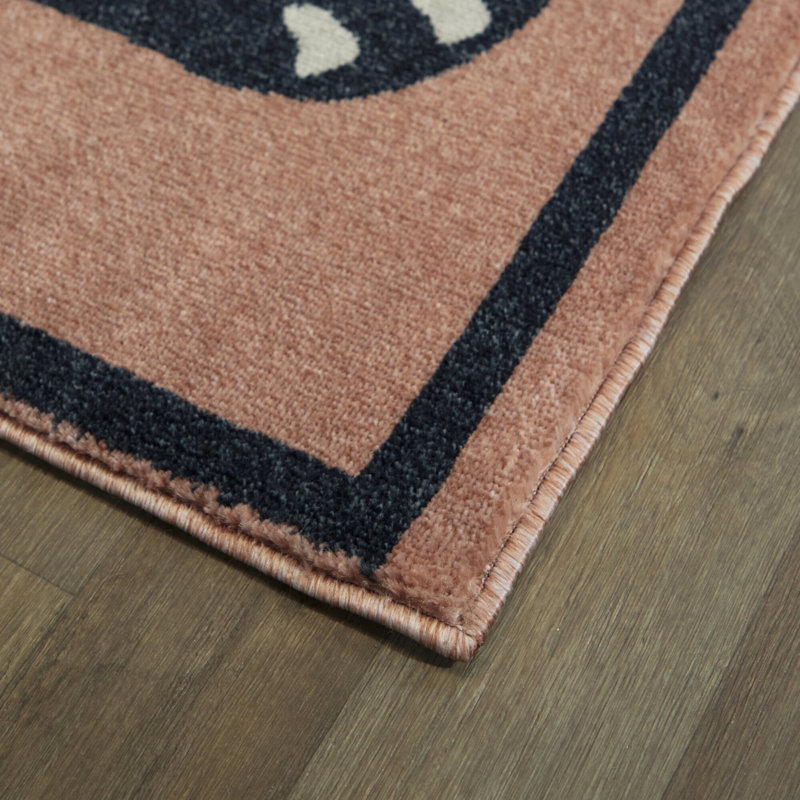 Langley Street Hasting Performance Rust/Black Rug & Reviews | Wayfair