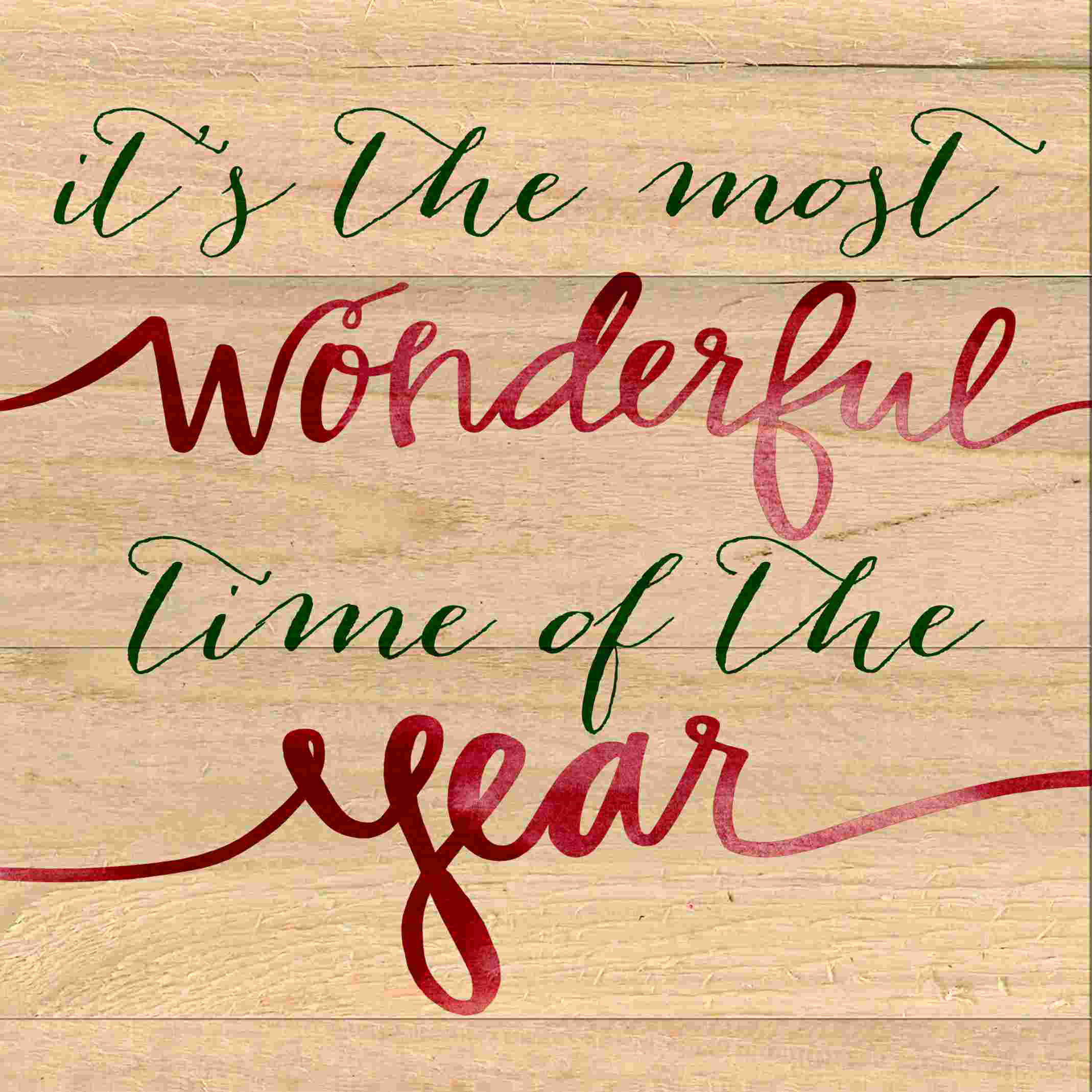 Trinx Most Wonderful Time Of Year - Wrapped Canvas Print | Wayfair