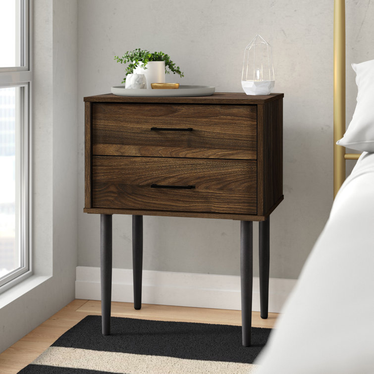 Mercury Row® Catt 26'' Tall 2 - Drawer End Table & Reviews | Wayfair