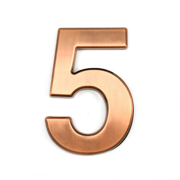 Barton 3D Number 5 Lettering | Wayfair