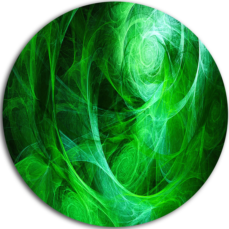 DesignArt 'Green Stormy Sky Texture' Graphic Art Print on Metal ...