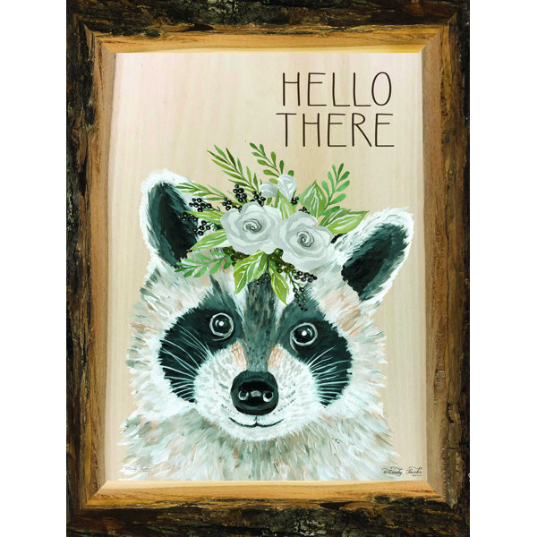 Trinx Hello There Raccoon | Wayfair