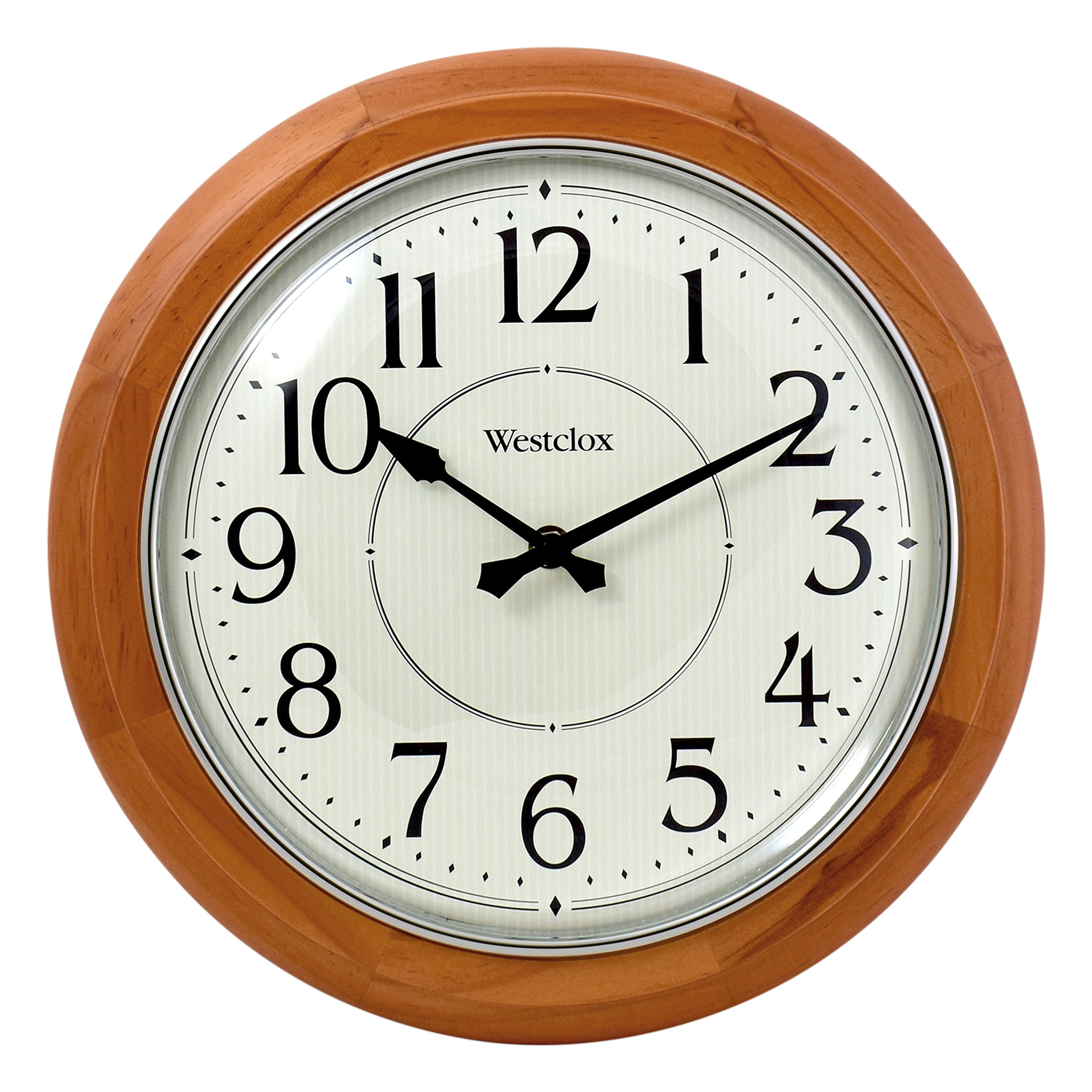 Westclox Wood Wall Clock | Wayfair