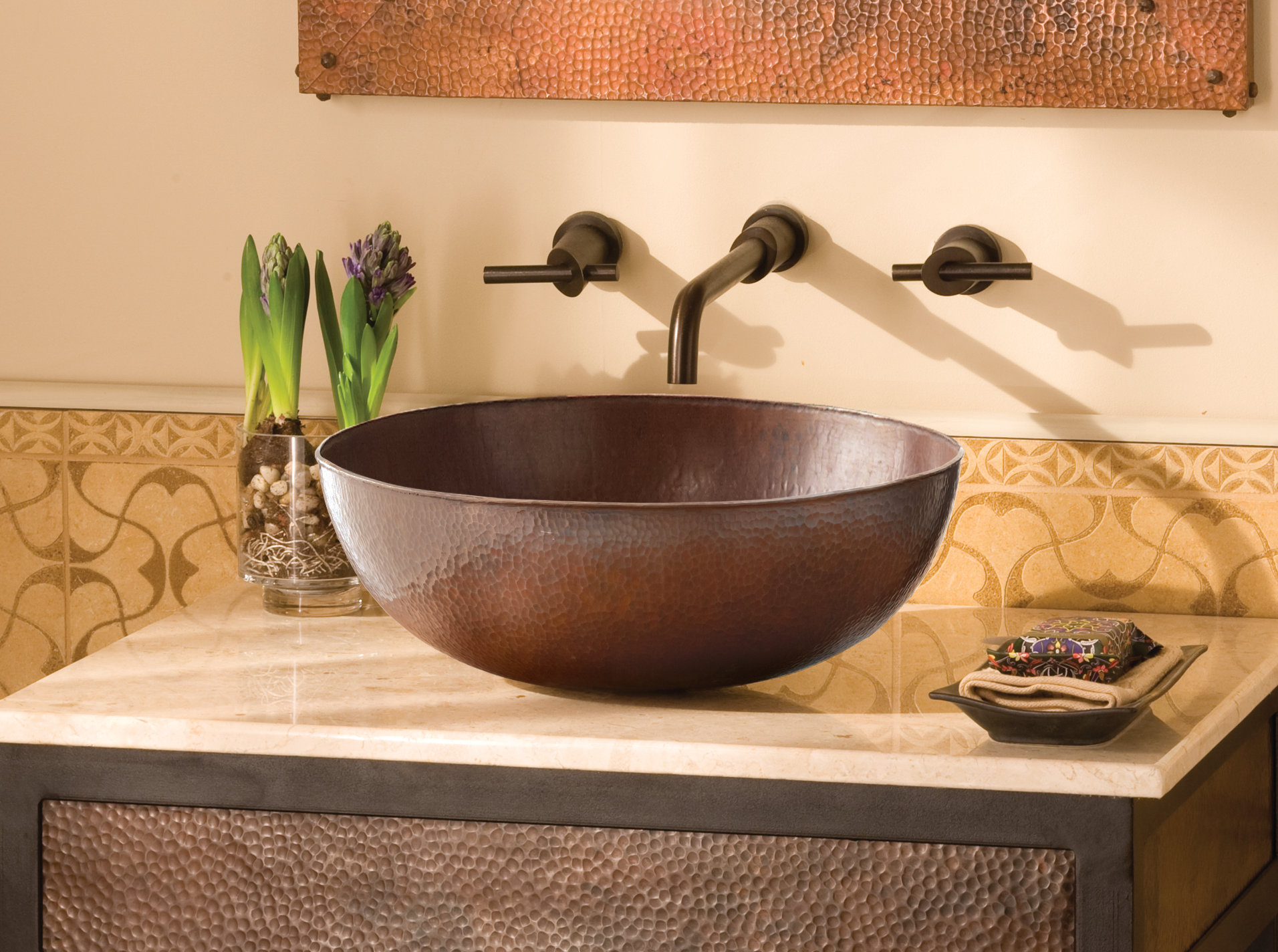 Native Trails Maestro 13.25'' Antique Copper Metal Oval Vessel Bathroom ...