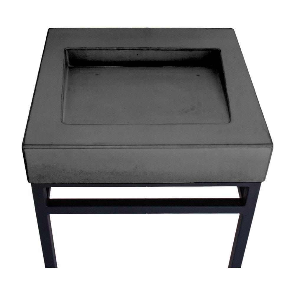 Southern Concrete Creations 24'' Single Bathroom Vanity with Concrete ...